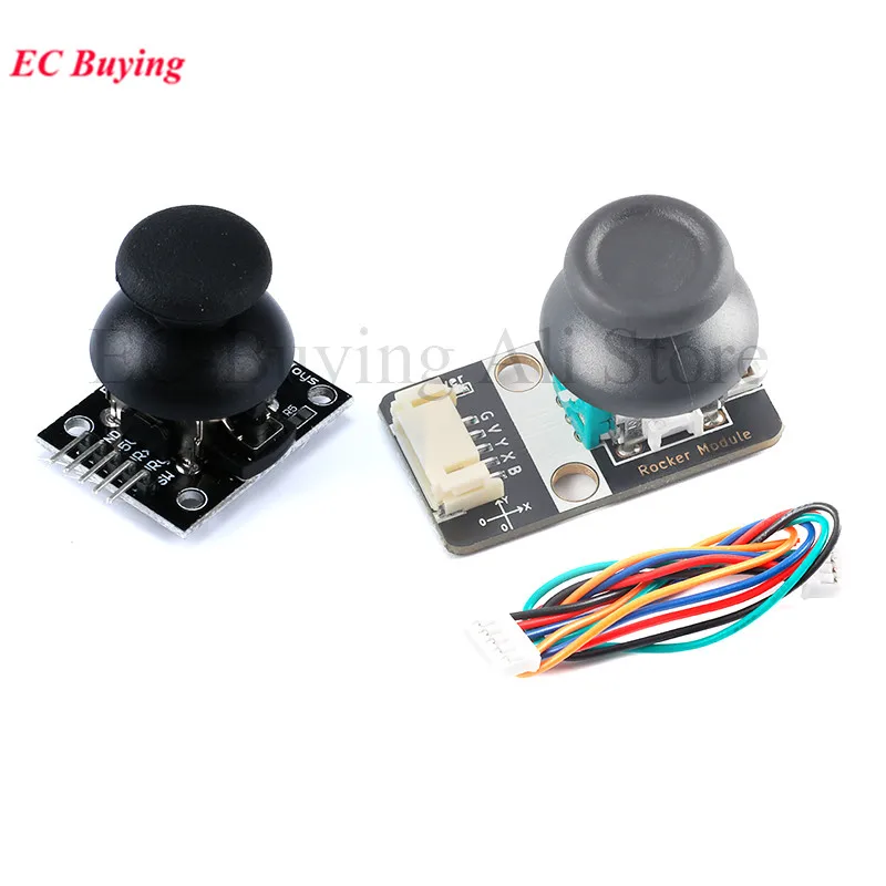 Módulo Joystick XY de doble eje para Arduino PS2, botón de juego, palanca de Control, Sensor de ...