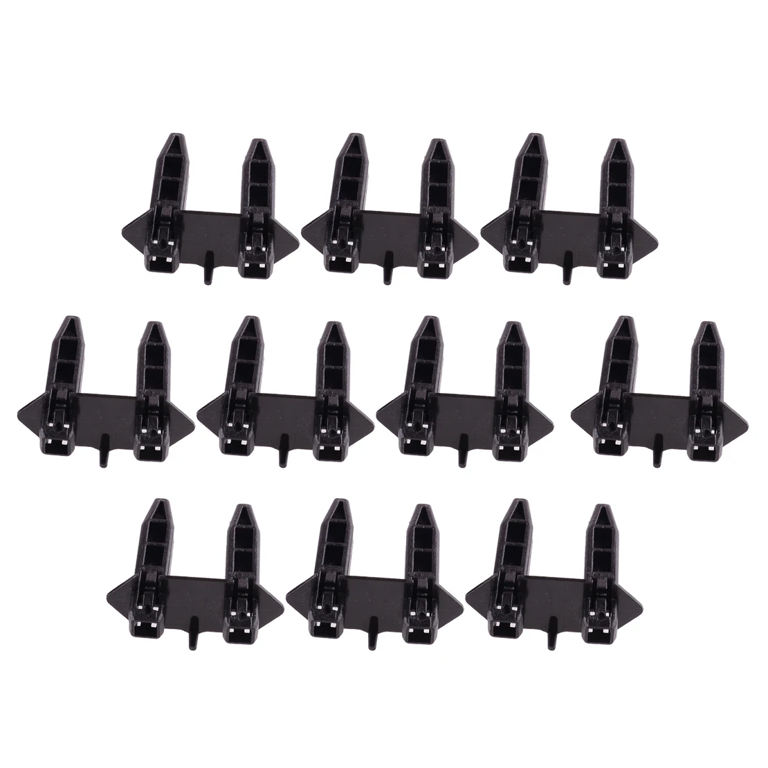 10Pcs-Car-Black-Plastic-Front-Bumper-Upper-Panel-Retainer-Clip-Fit-for ...