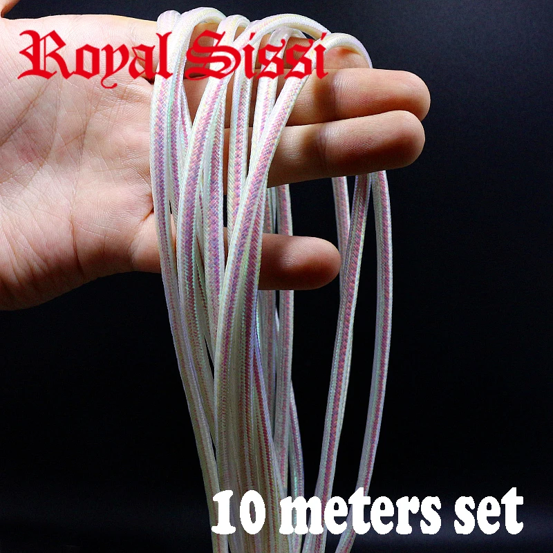10meters set fly tying round mylar cord 6mm highlight pearlescent ...