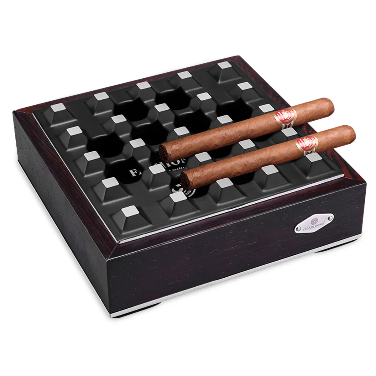 Classical-Luxury-Cigar-Ashtray-Beautiful-Ebony-Metallic-Cigar-Ashtray ...