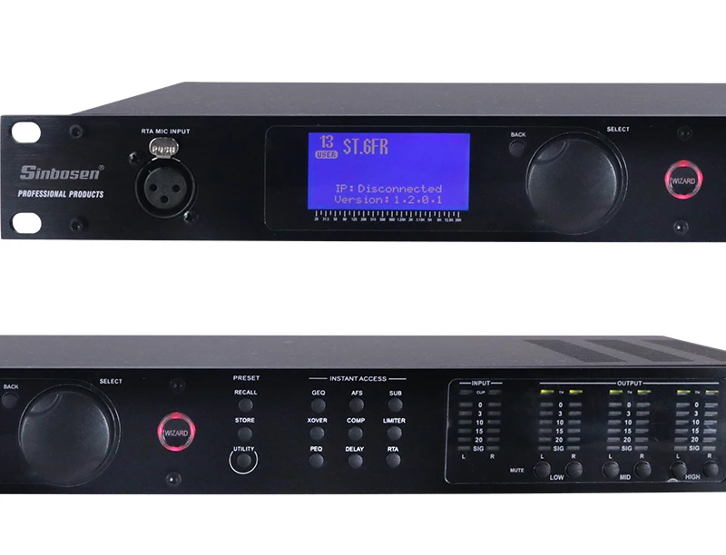 2 in 6 out speaker management system DSP digital processor