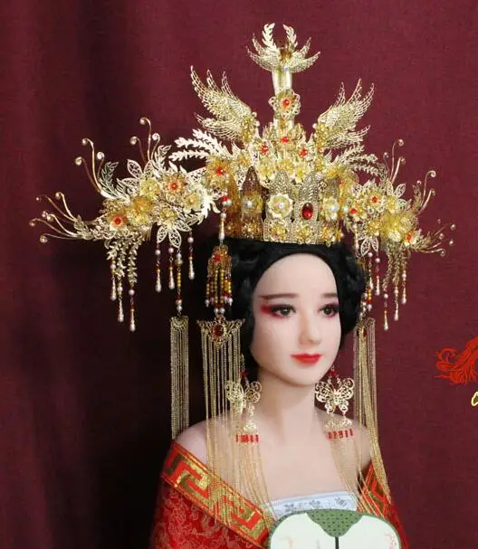 Chinese-Hanfu-Headwear-para-Stage-Wedding-Queen-Hat-Tang-Dynasty ...