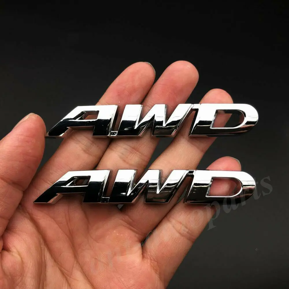 2pcs-Metal-Chrome-AWD-Car-Trunk-Rear-Side-Emblem-Badge-Decal-Sticker-V6 ...