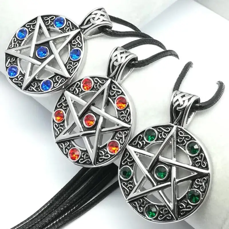 Vintage Style Jewelry Pentagram Pentacle Pagan Wiccan Witch Gothic ...