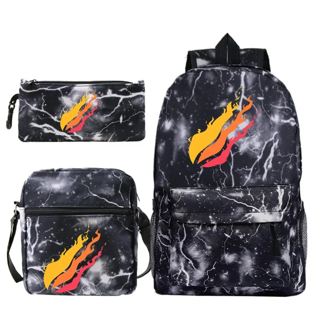 prestonplayz 3pcs Backpacks Men Women Fashion Teenager Student Daypack ...