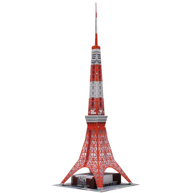 Japan Tokyo Tower Folding Mini 3d Paper Model Papercraft Diy Art ...
