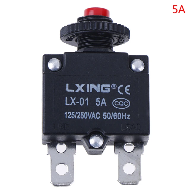 Circuit Breaker Overload Protector Switch Fuse 3A 4A 5A 6A 8A 10A 15A ...