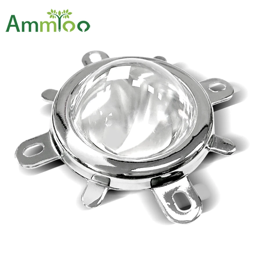 1-Set-44mm-LED-Lens-Optical-Glass-60-120-Degree-50mm-Reflector ...