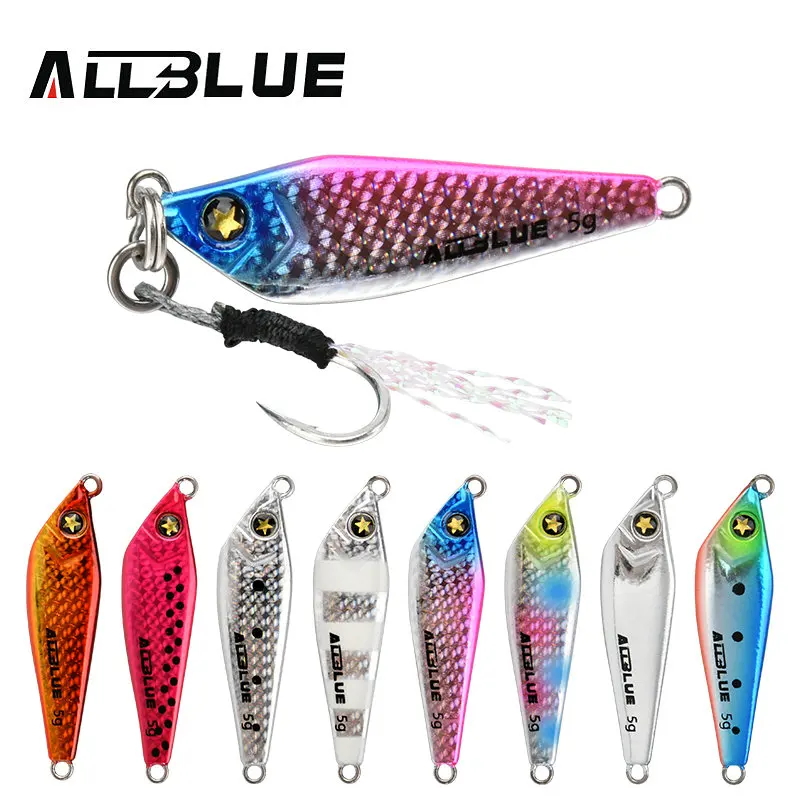 ALLBLUE-ROCK-5G-7G-Micro-Metal-Jig-Shore-Casting-Jigging-Spoon-Crank ...
