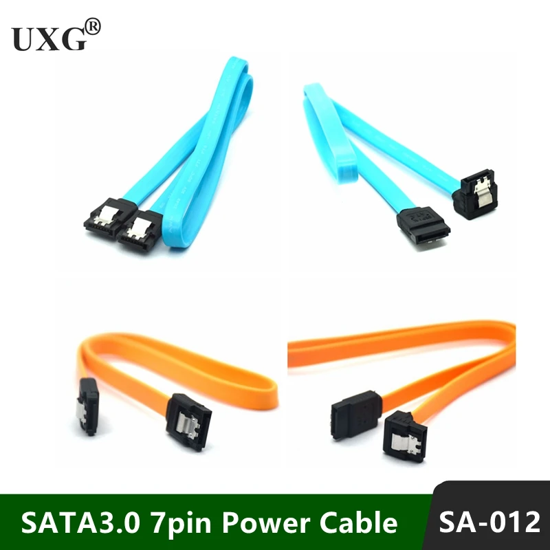 SATA Cable 3.0 to Hard Disk Drive SSD HDD Sata 3 Straight Right-angle ...