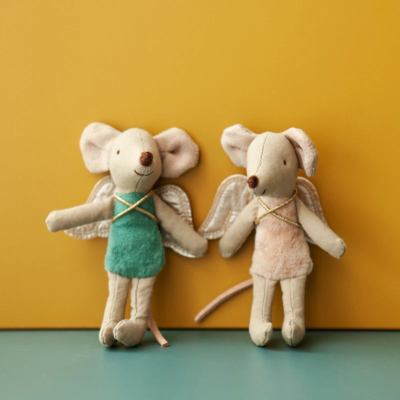 10cm-Mini-Mouse-Angel-Toys-Handmade-Cute-little-Mouse-Fabric-Toy ...