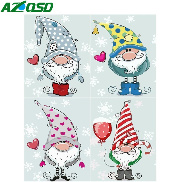 Festive Christmas paint by numbers kits