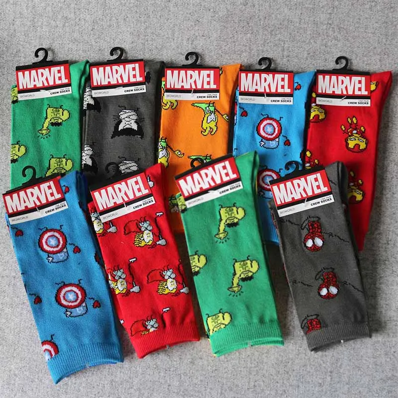 Hot Sale Comics Hero General Socks cartoon Iron Man Captain America ...