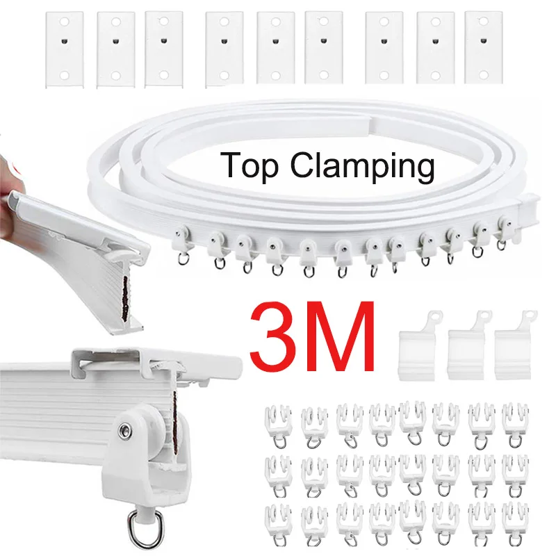 3M-Curved-Curtain-Track-Rail-Top-Clamping-Flexible-Ceiling-Mounted ...