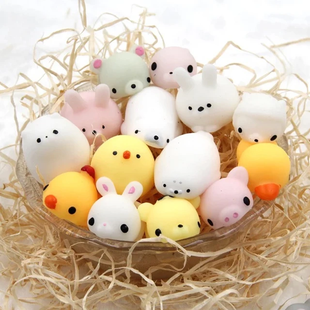 Cartoon Mochi Squishy Animal Fidget Toys Mini Spongy, 57% OFF