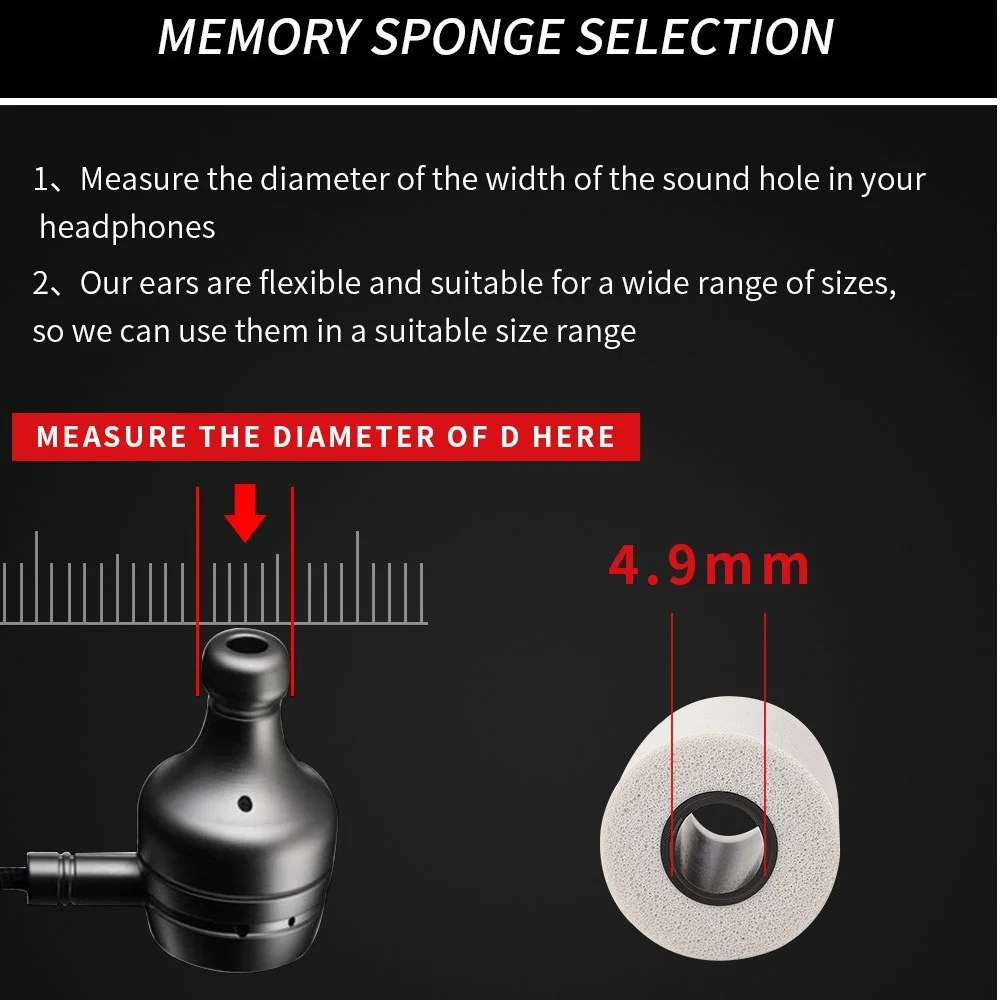 1 пара наушников наконечники сабвуфер Пена Губка амбушюры для наушников ...