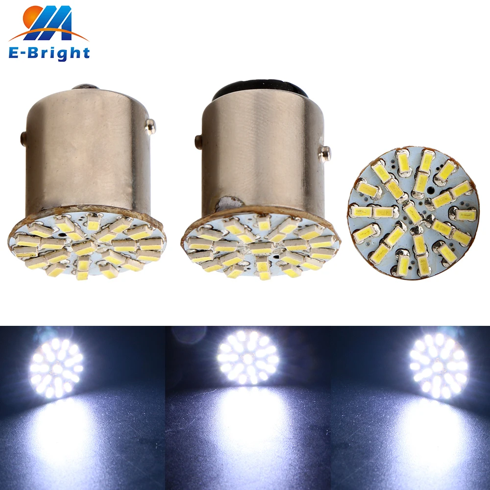 100PCS-P21W-12V-DC-3020-22-SMD-Led-Bulbs-1156-BA15S-1157-BAY15D-T20 ...