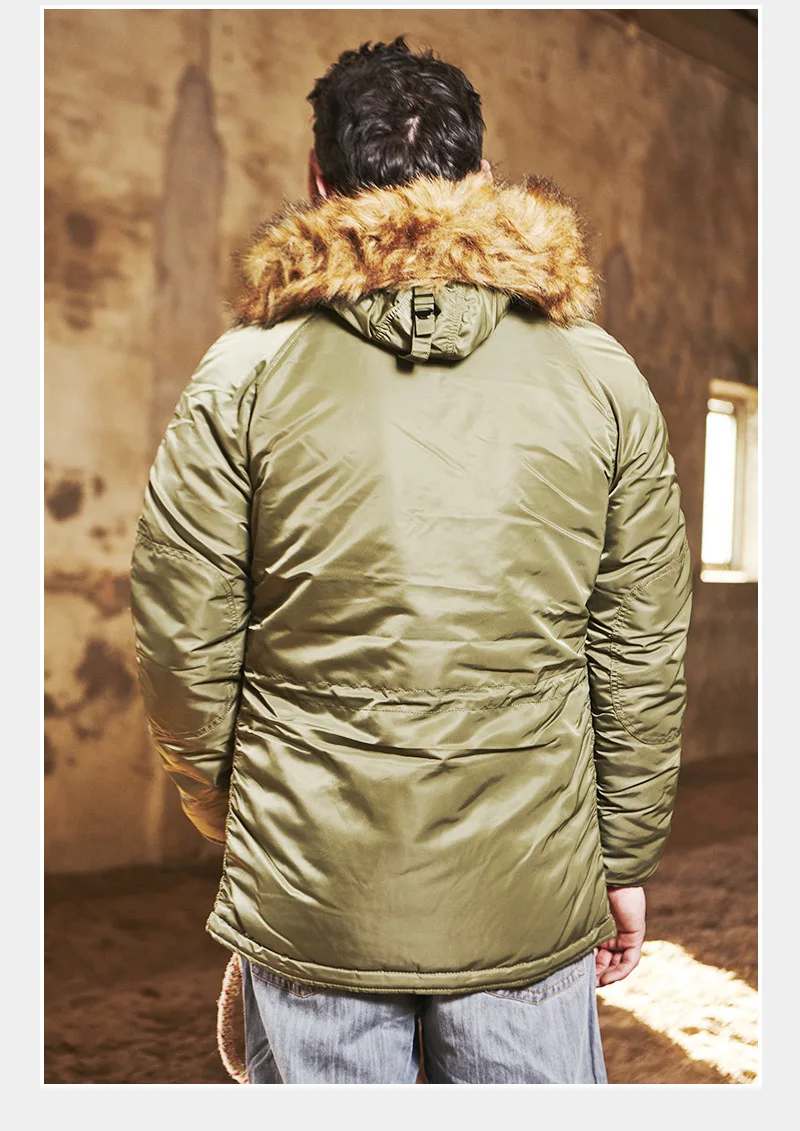 MGP Men's Winter Standard Jacket Classic N-3B Parka For Extreme Cold ...