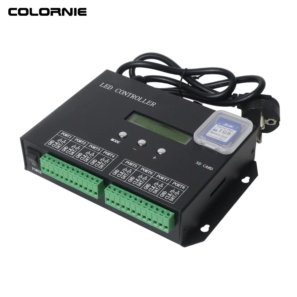 H803SA Programmable Controller RGBW Strip Led Controller RGB Pixel ...