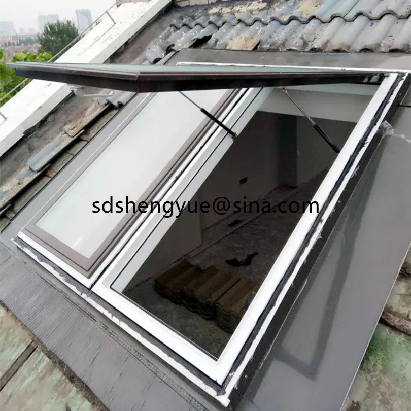 Standard Aluminum Skylight window Outward Open Windows for homes roofs
