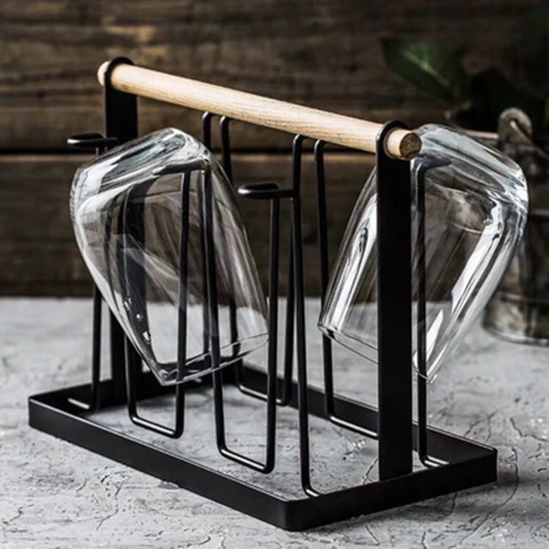 Kitchen Utensils Storage Shelf | Wrought Iron Hanging Drainer - Kitchen ...