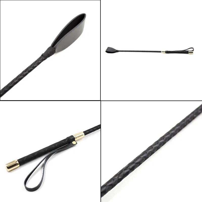 54cm Leather Horse Whip for Riding & Performance – Pet Supply Drop