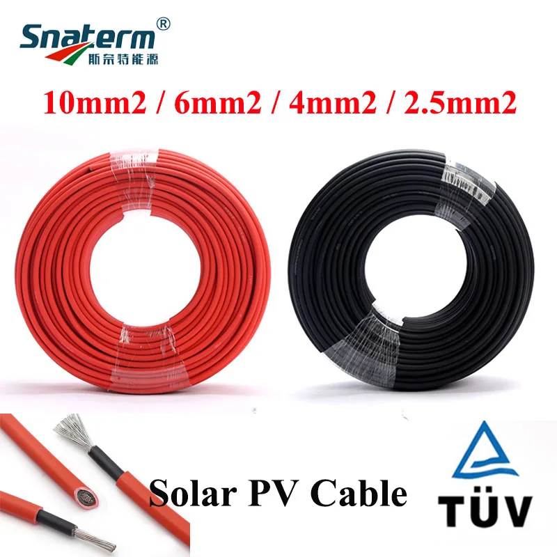 Solar-PV-Cable-Wire-14-12-10-8-AWG-Red-Black-Tinned-Copper-Double ...