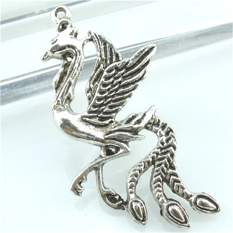 2pcs-Antique-56-34mm-Phoenix-Lucky-Bird-Charms-Pendant-For-Jewelry ...