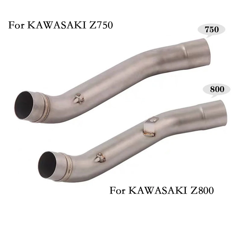 Motorcycle Exhaust Muffler 51MM Adapter Middle Tube Connect Link Pipe ...