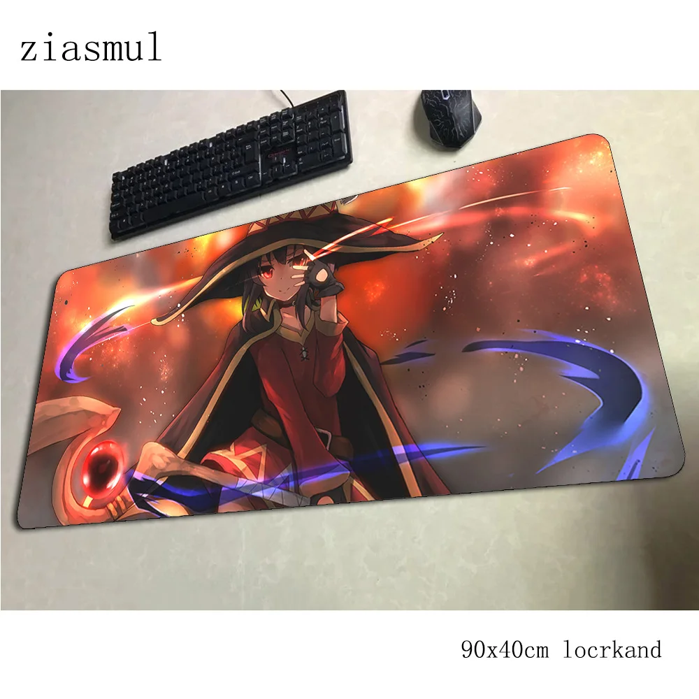 Megumin mouse pad 90x40cm mousepads nova chegada jogo mousepad gamer ...