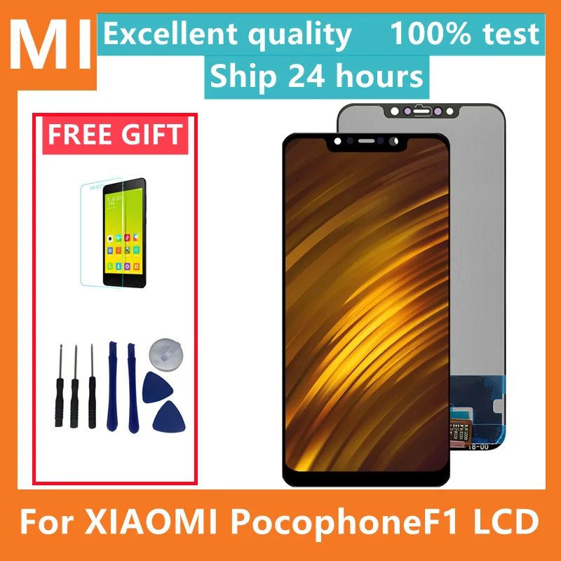 Pocophone F1 Lcd display For Xiaomi Pocophone F1 Display Touch Screen Digitizer Assembly For ...