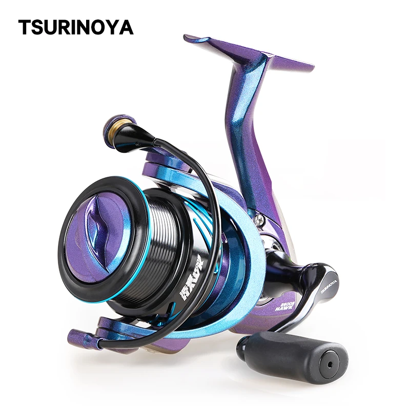 Tsurinoya Shallow Spool Spinning Reel Hawk 2000s 2500s 3000s 5.2:1 7kg ...