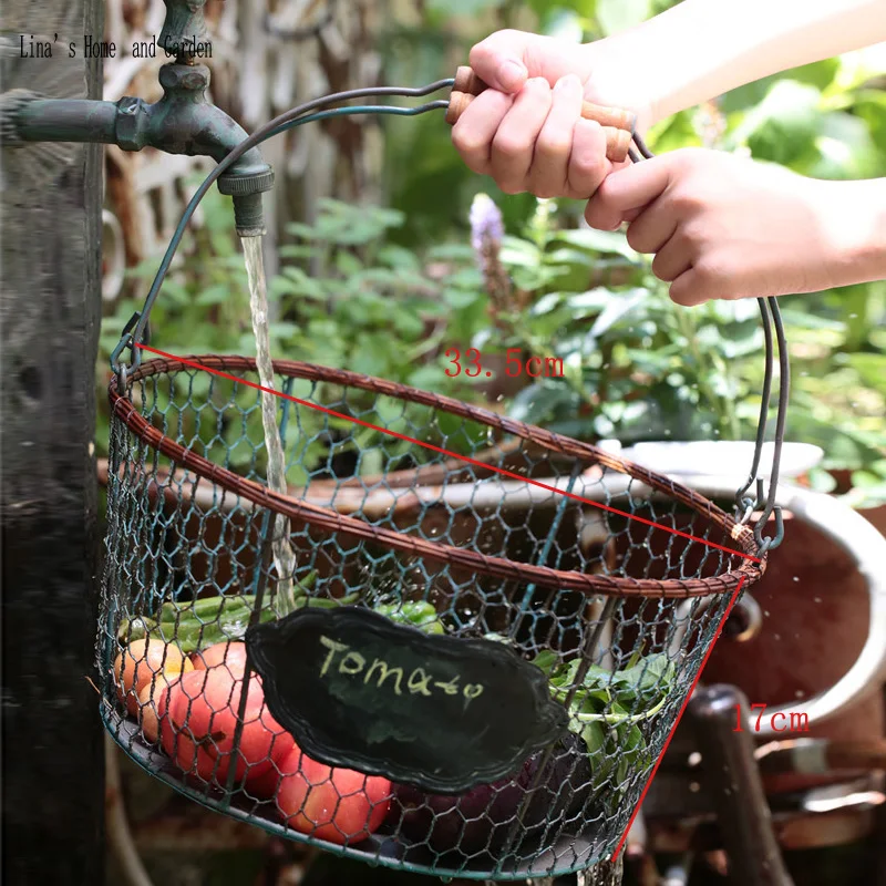 Vintage Metal Vegetable Bin