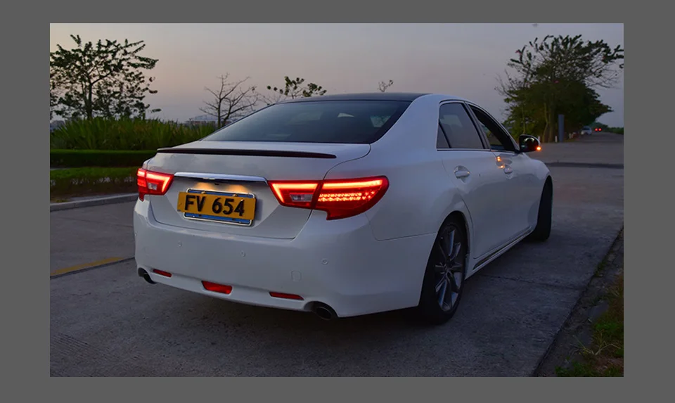 Toyota Mark X Tail Lights 2013-2019 Reiz Led Tail Lamp Light Led Drl ...