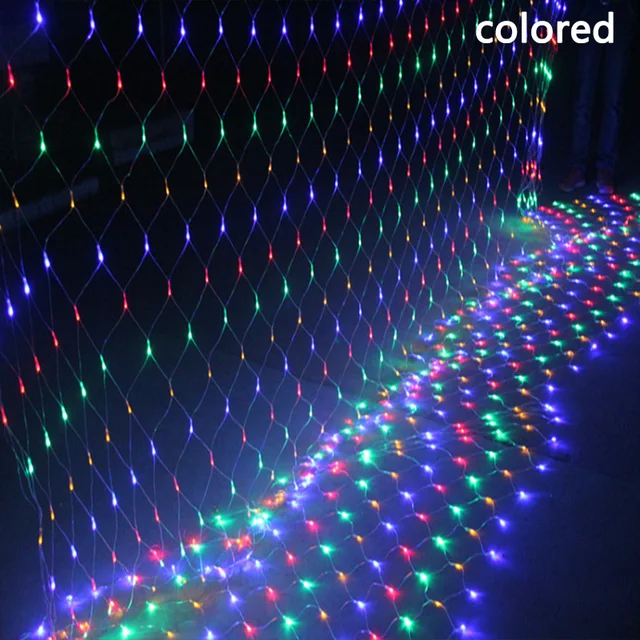 EU Plug Colorful Copper Wire LED String Lights DIY Christmas Wedding ...