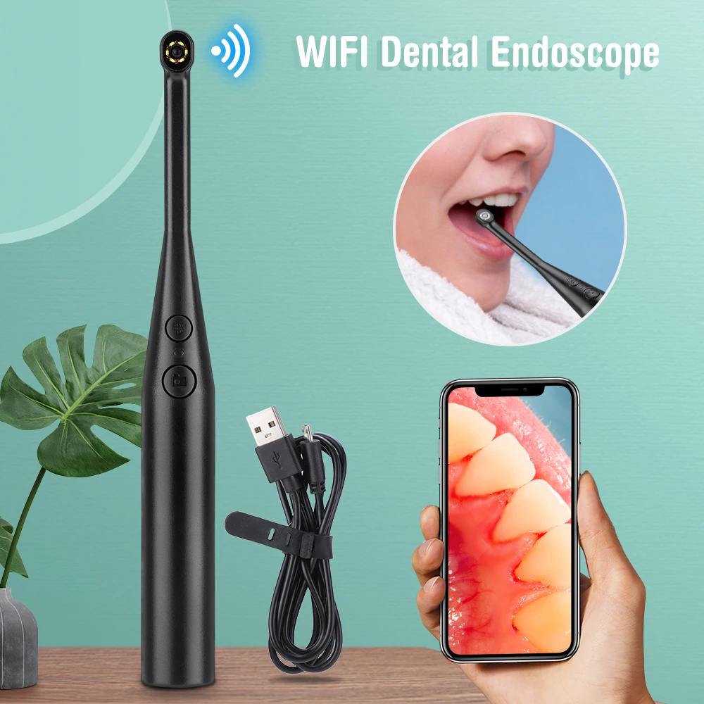 WiFi-Camera-Visual-Endoscope-Dental-Mirror-High-definition-Luminous ...