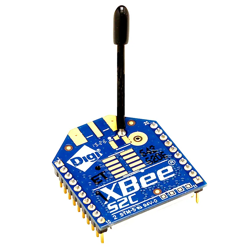 XBee S2 2 MW Zigbee โมดูลการรับส่งข้อมูลแบบไร้สาย 120 เมตรสำหรับ ...