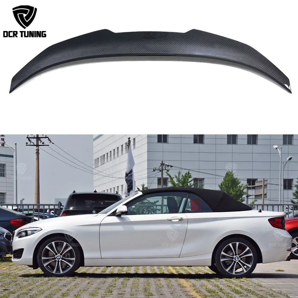 For-BMW-2-Series-F44-Spoiler-Dry-Carbon-Fiber-Rear-Trunk-Spoiler-Black ...