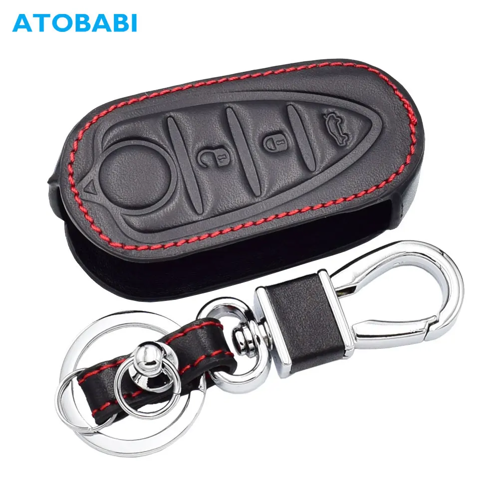 Leather Car Key Case For Alfa Romeo Mito Giulietta 159 Gta Keychain ...
