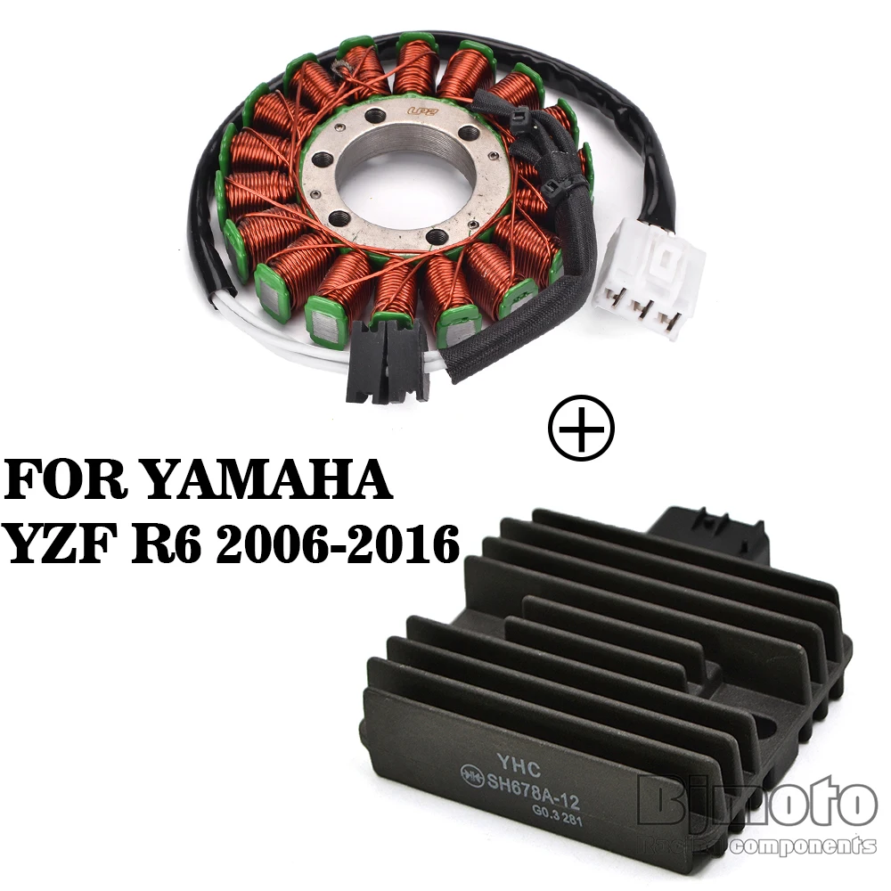 Stator-Coil-Regulator-Rectifier-For-Yamaha-YZF-R6-YZF-R6-YZFR6-2006 ...
