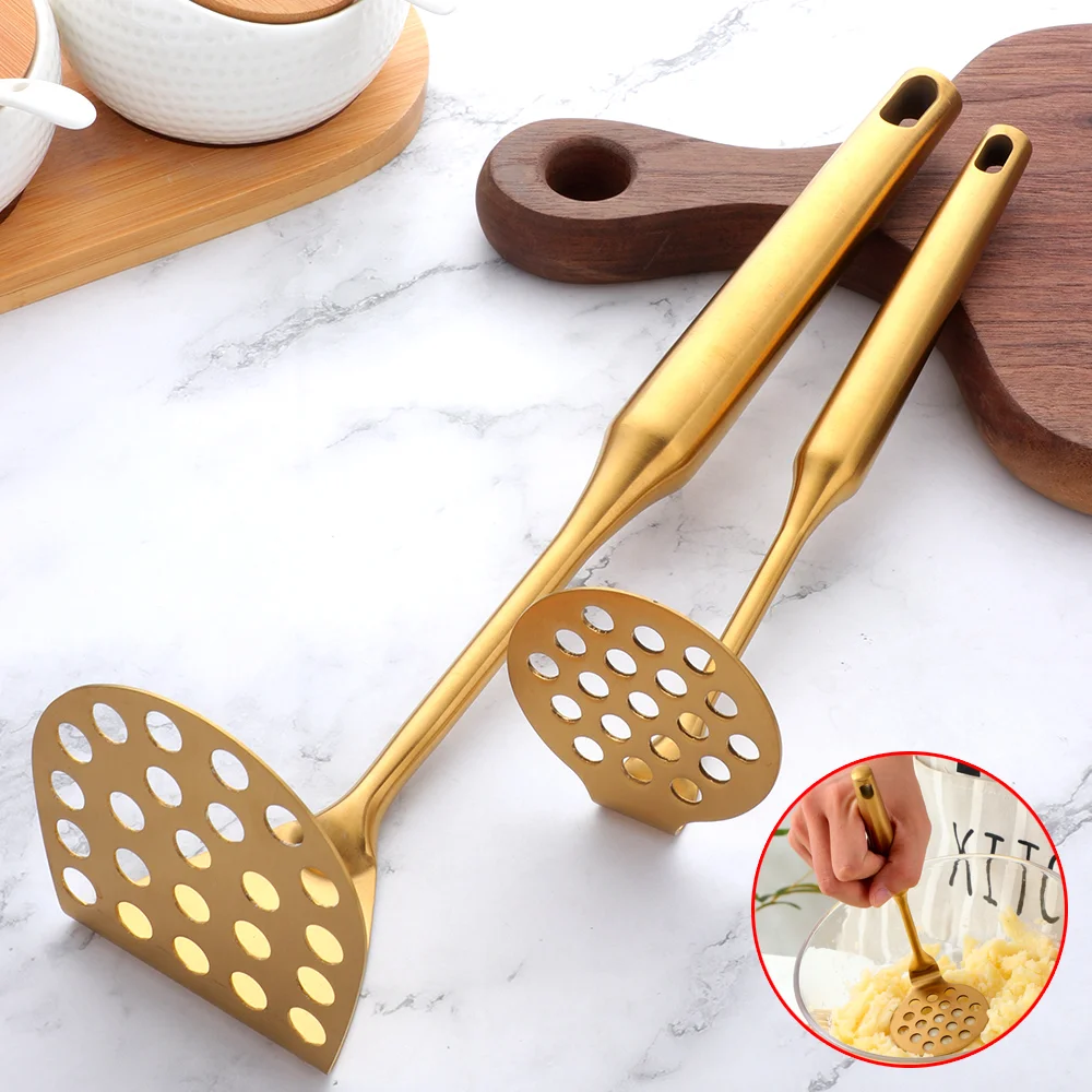 New Durable Stainless Steel Masher Pressed Potato Masher Crusher ...