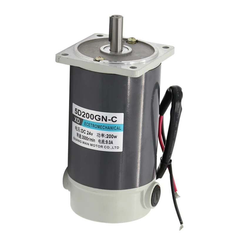 12v24v Dc Motor 200w High Torque Speed Regulation High Speed Motor ...