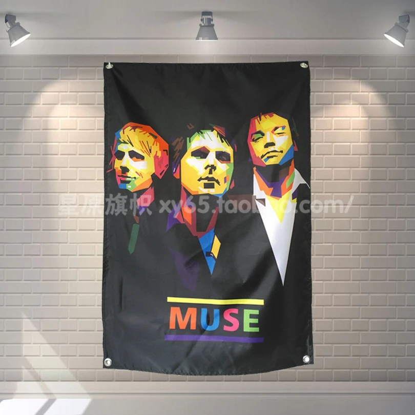 MUSE-Big-size-rock-band-Sign-retro-poster-56X36-inches-HD-Banners-Flags ...