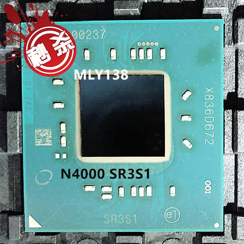 2021 N4000 SR3S1 QNV9 CPU 셀러론 프로세서 N4000 (4M 캐시, 2.6GHz) FC BGA15F, 트레이 ...