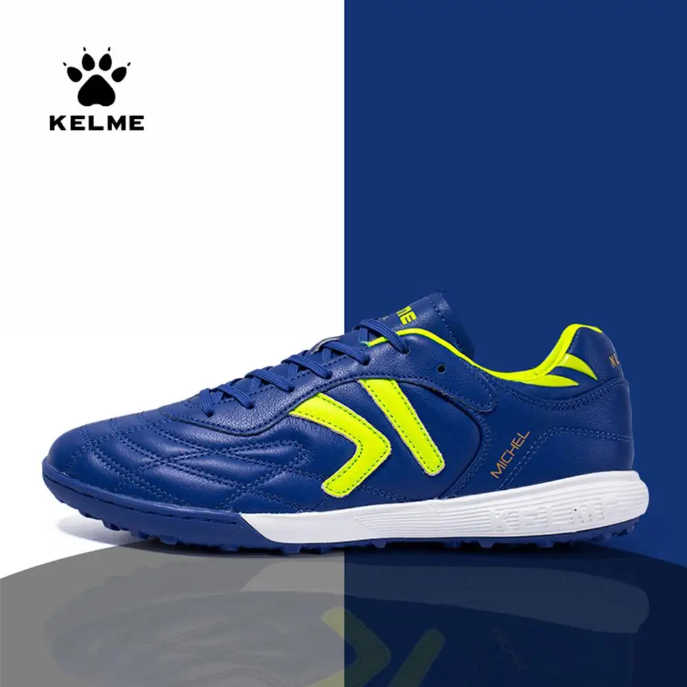 KELME 축구화, TF 축구화, 송아지 가죽 클리트, 전문 풋살 오리지널 축구공 트레이닝 스니커즈, ZX80011017|축구화| - AliExpress