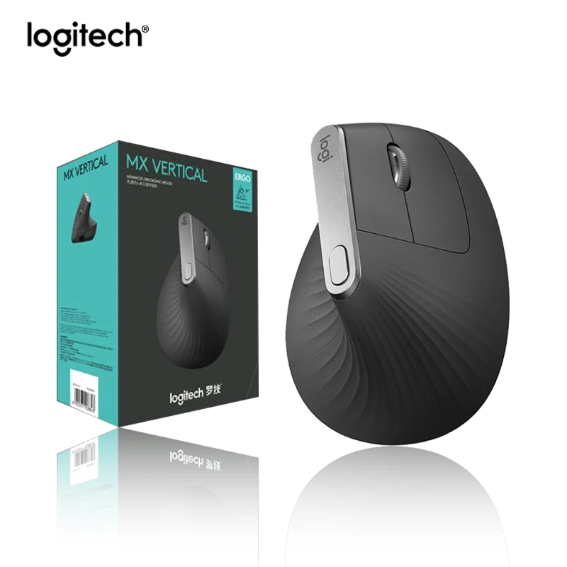 Logitech MX ratón Vertical inalámbrico ERGO, Mouse grafito, envío ...