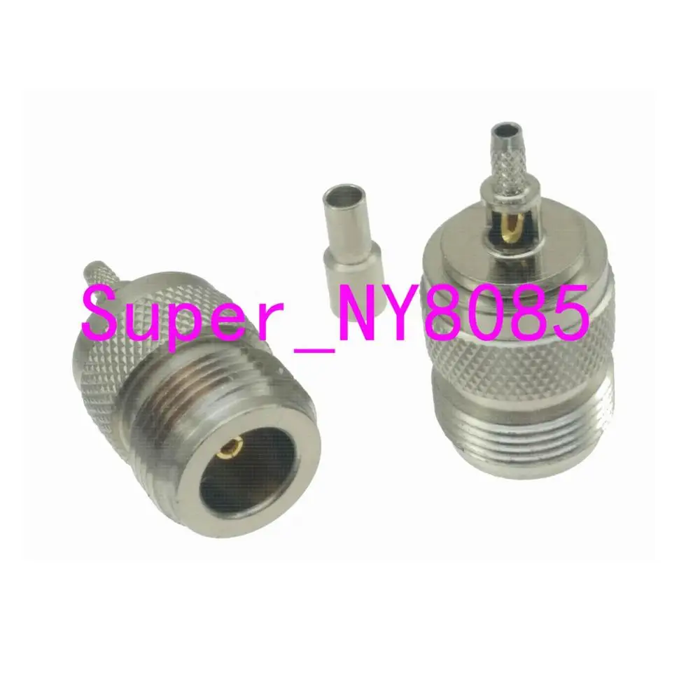 Connector N female jack crimp RG174 RG316 LMR100 cable|cable connector ...