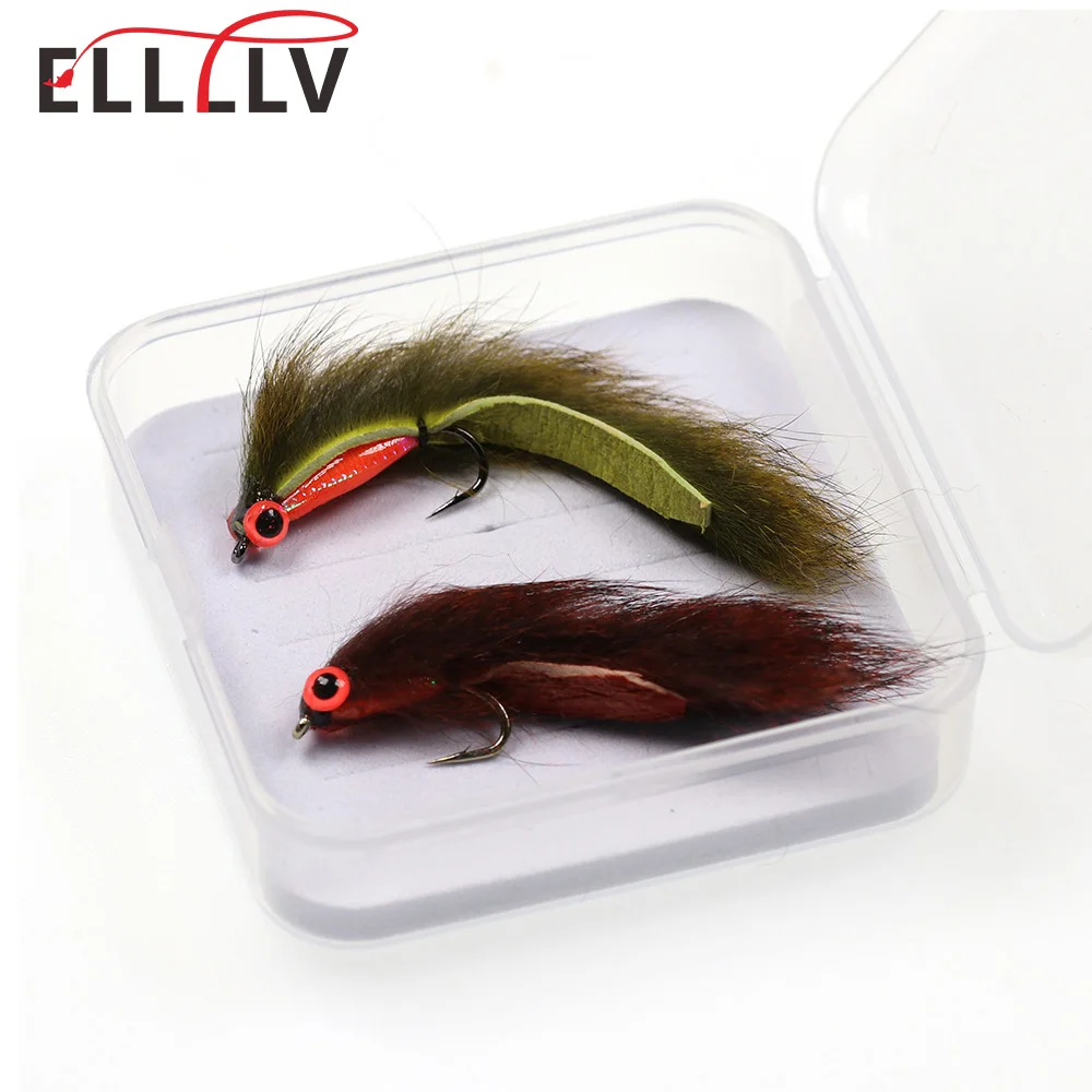 Elllv-4PCS-6-8-Squirrel-Strip-Zonker-Streamer-Fly-Sea-BassTrout-Pike ...