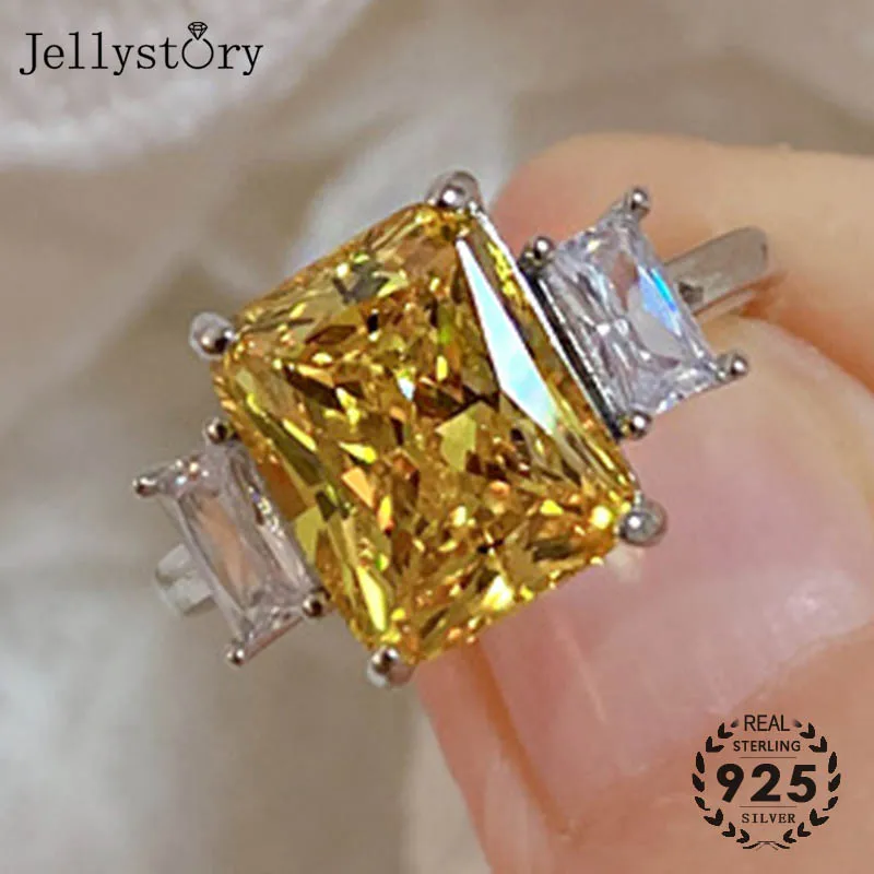 Jellystory-Anillo-de-plata-de-ley-s925-con-gema-de-citrino-creativa ...