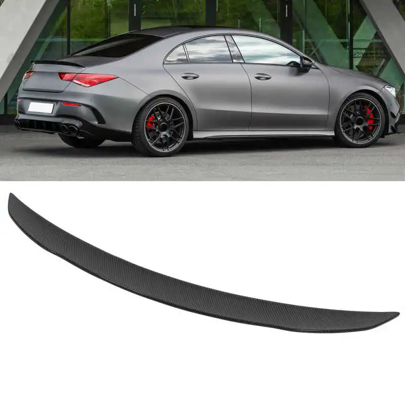 Carbon Fiber Look For Cla45 Style Duckbill Trunk Lid Spoiler Wing For ...
